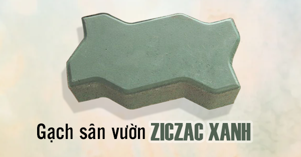 Gạch lát vỉa hè tự chèn block ziczac màu xanh - Tổng kho gạch ngói Hưng ...